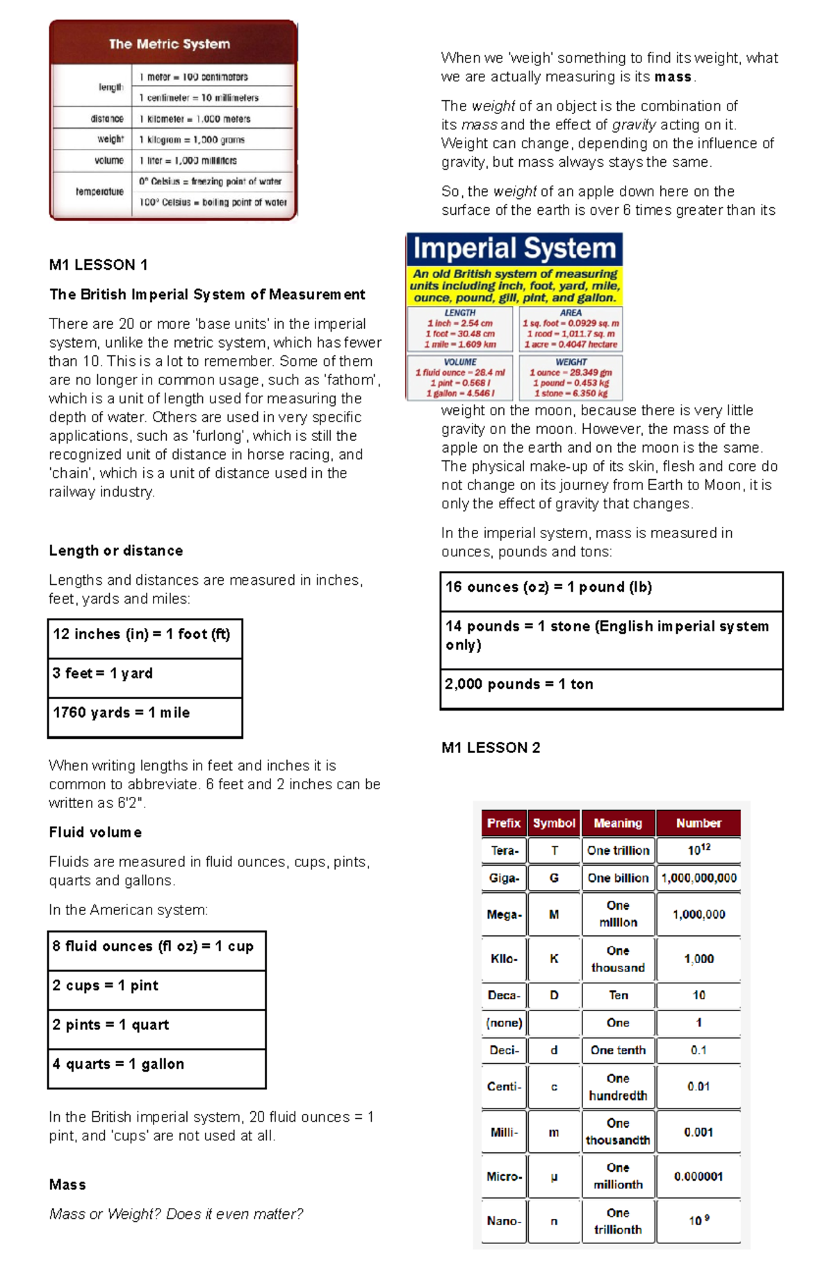 Inorchem note - Module 1 and 2 - M1 LESSON 1 The British Imperial ...