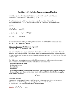 11 - Introduction to Astronomy. - Section 11 The Integral Test Does the ...