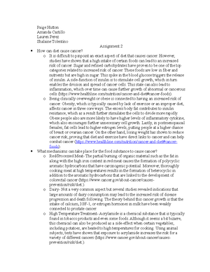 BIO425 Case Study 1 - Paige Hutton Dr. Antonio BIO425-A 2/1/ Case Study ...