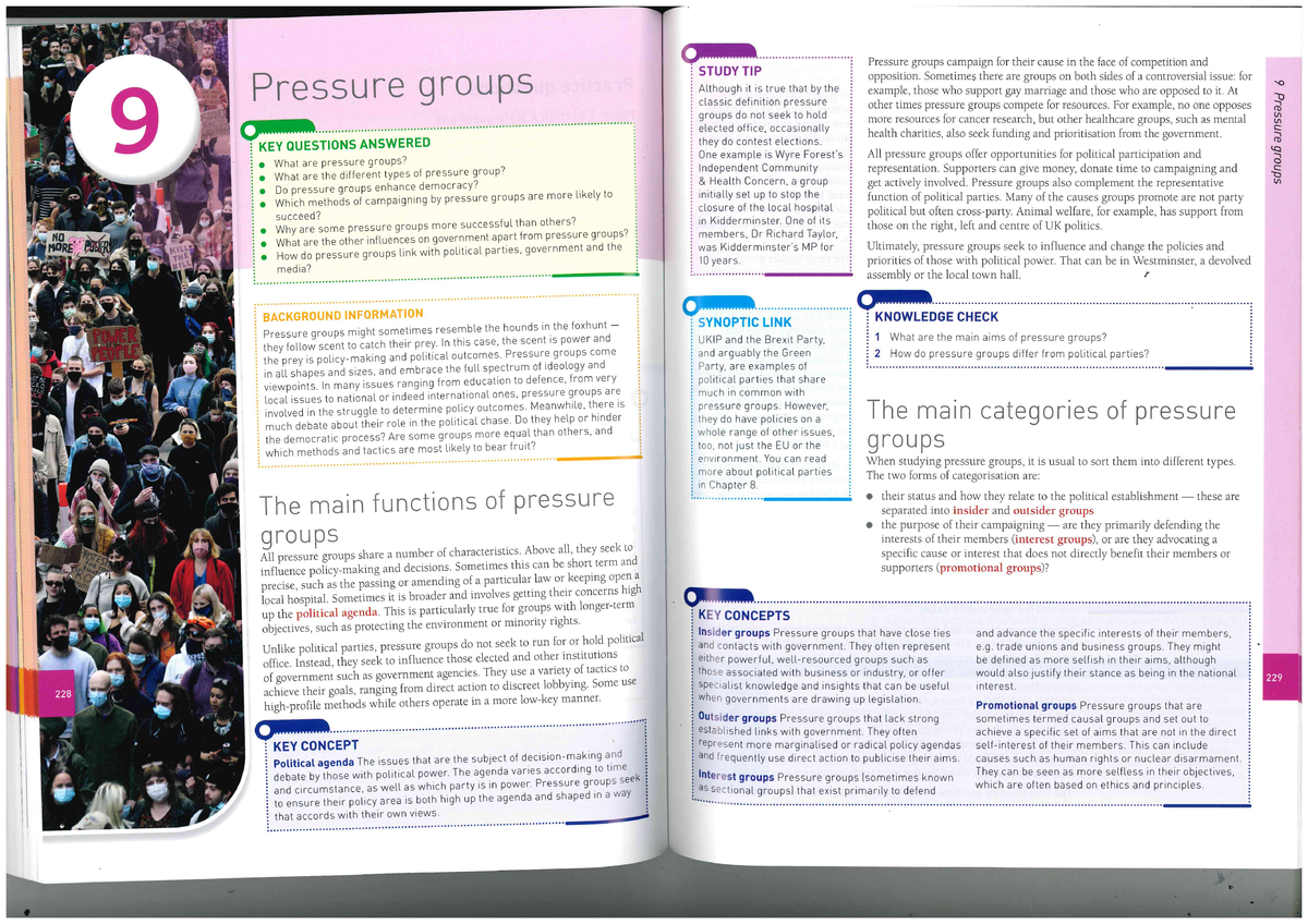 Ch13 Pressure Groups - Studocu