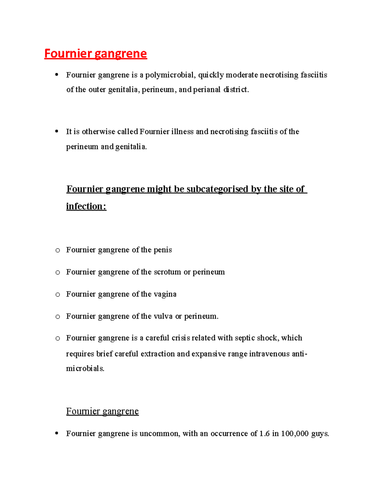 Fournier gangrene - it is useful - Fournier gangrene Fournier gangrene ...