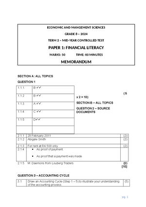 Economics Grade 10 Revision material Term 1 2022 - Western Cape ...