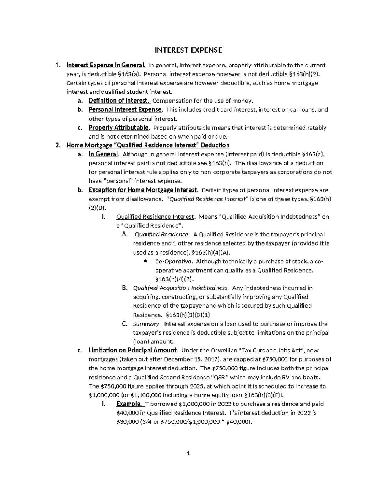 Interest Expense - INTEREST EXPENSE Interest Expense in General. In ...