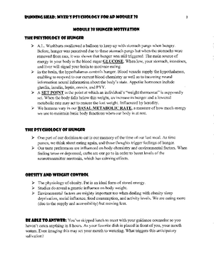 Module 33 - CHEAT SHEET - PSY 150 - Studocu