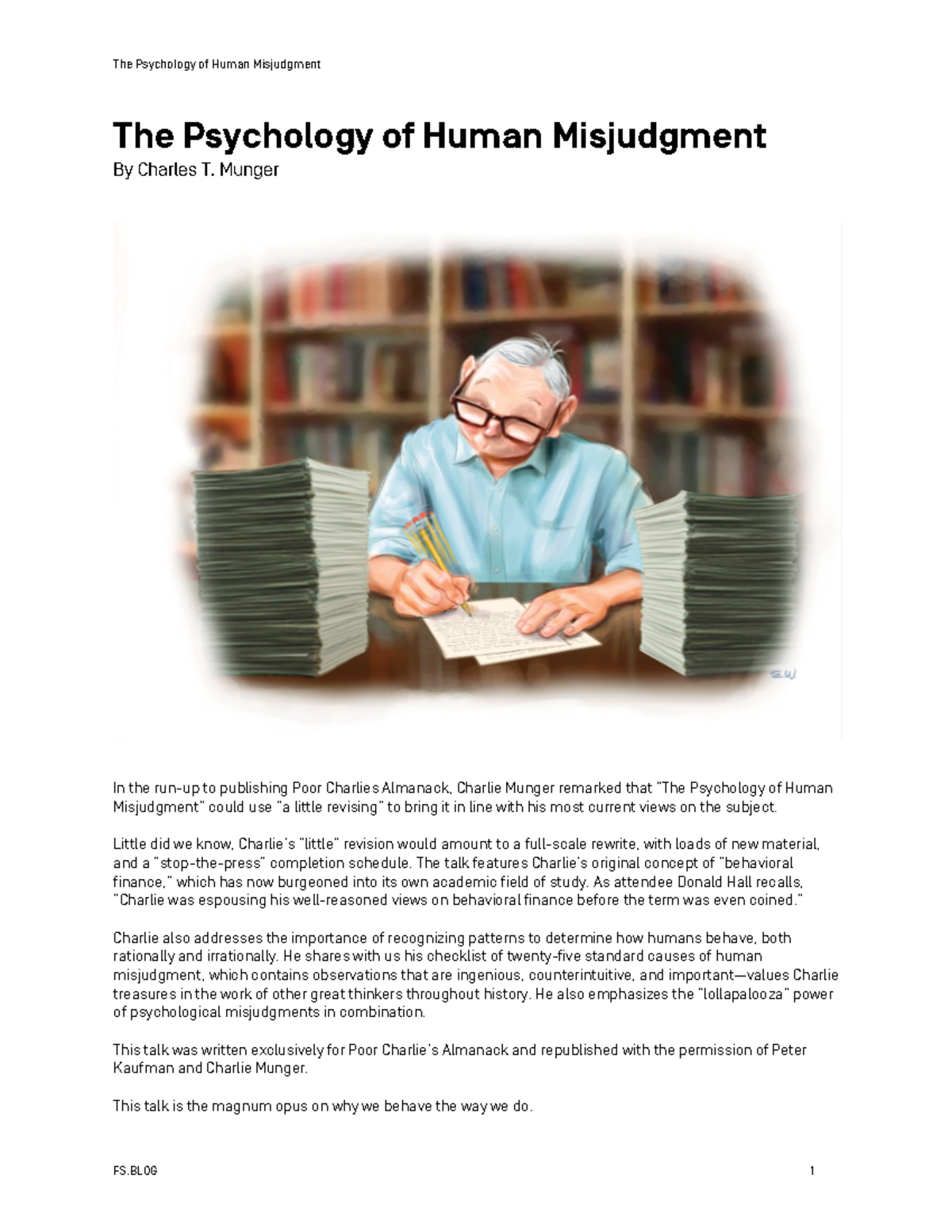 The+Psychology+of+Human+Misjudment - The Psychology of Human ...