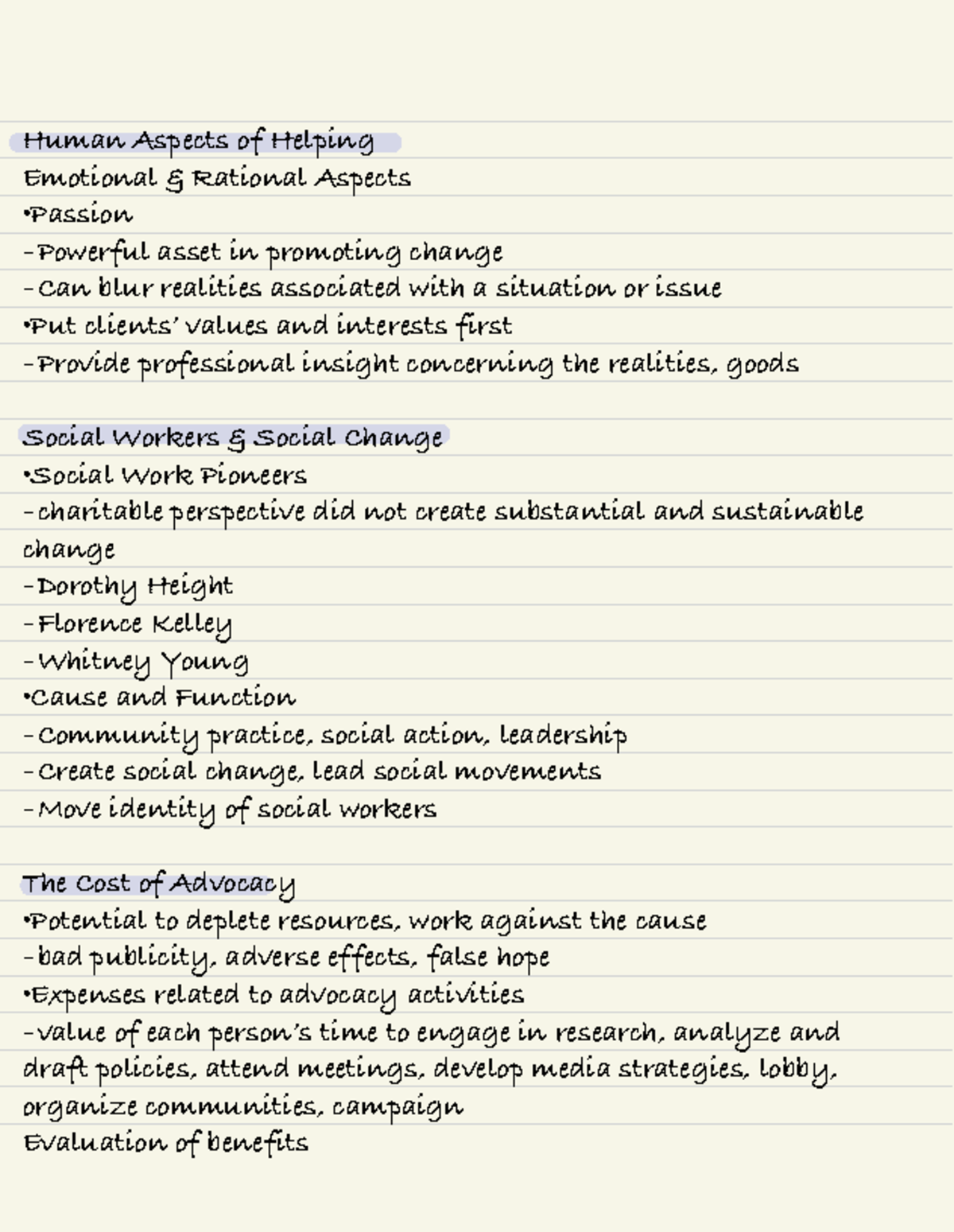 Writing And Social Work - Human Aspects of Helping Emotional & Rational ...
