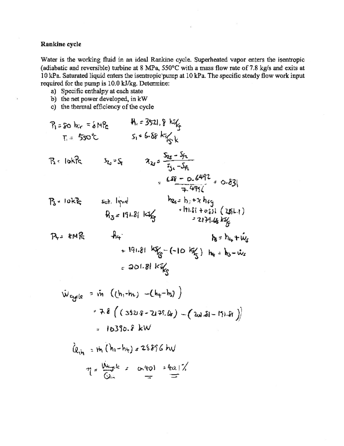 Cycles - review for final exam - ENGR 251 - Studocu