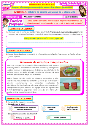 LA Comprension Lectora español - LA COMPRENSION LECTORA, LOS ...