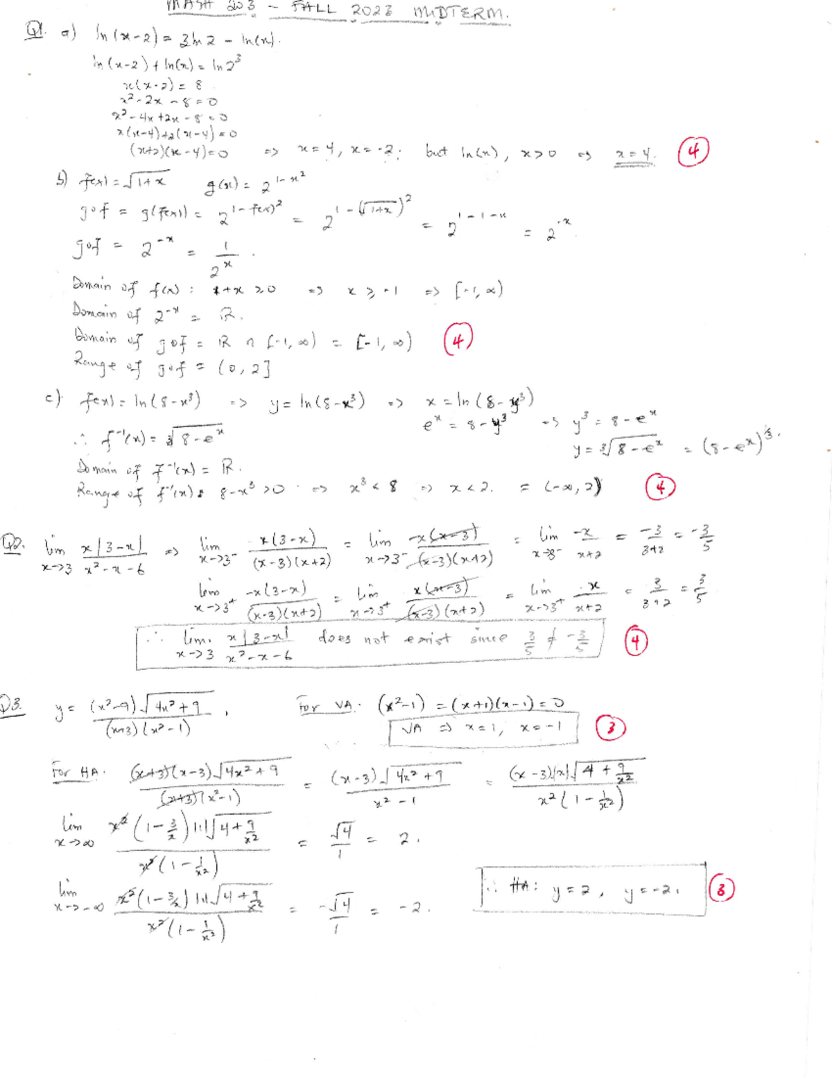 Solution Midterm Fall 2023 - 'a- L l-'r* 1-t)"r* r (t -r / ('i- ')./ t"r- l_ U +h - Studocu