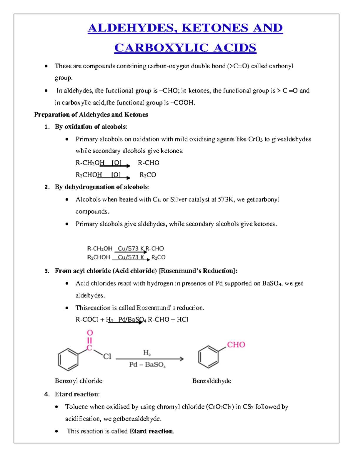 Aldehydes Ketones Carboxylic ACID - ALDEHYDES, KETONES AND CARBOXYLIC ...