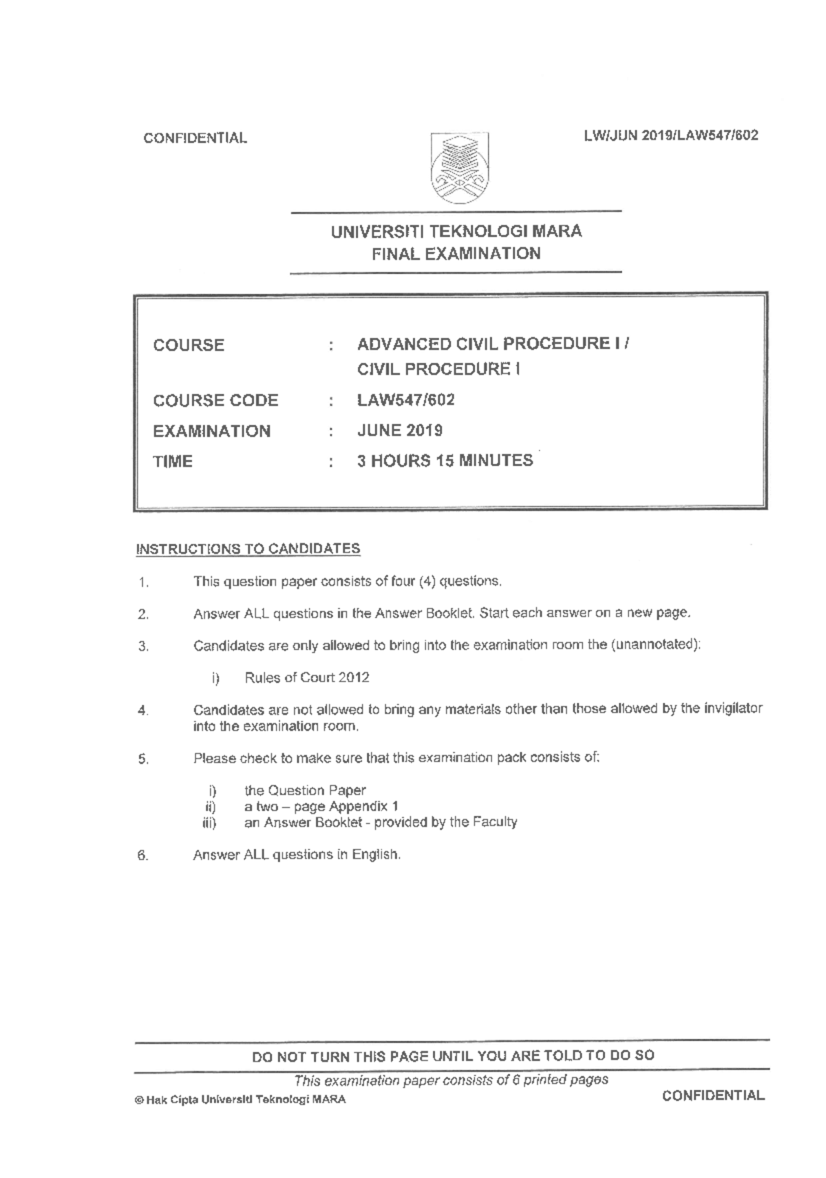 Civil Procedure 1 - Advanced Civil Procedure - Studocu