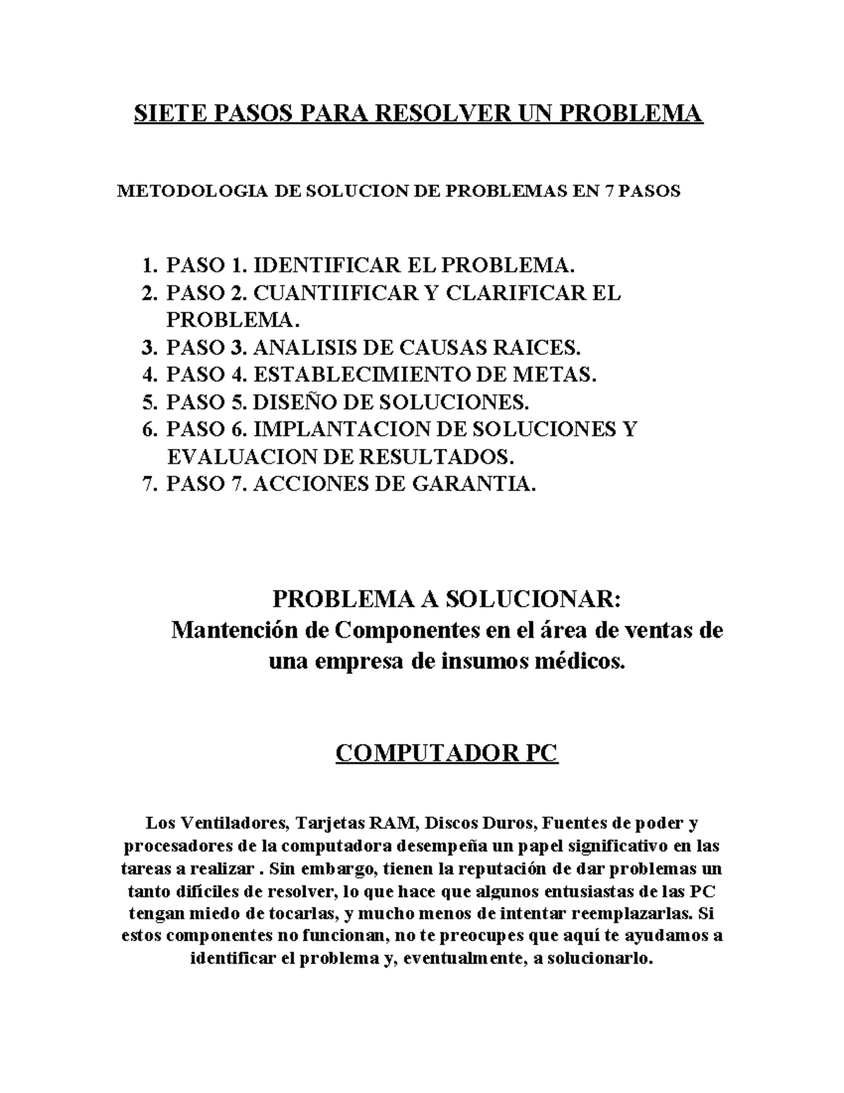 626209531 7 Siete Pasos Para Resolver Un Problema 2 Siete Pasos Para