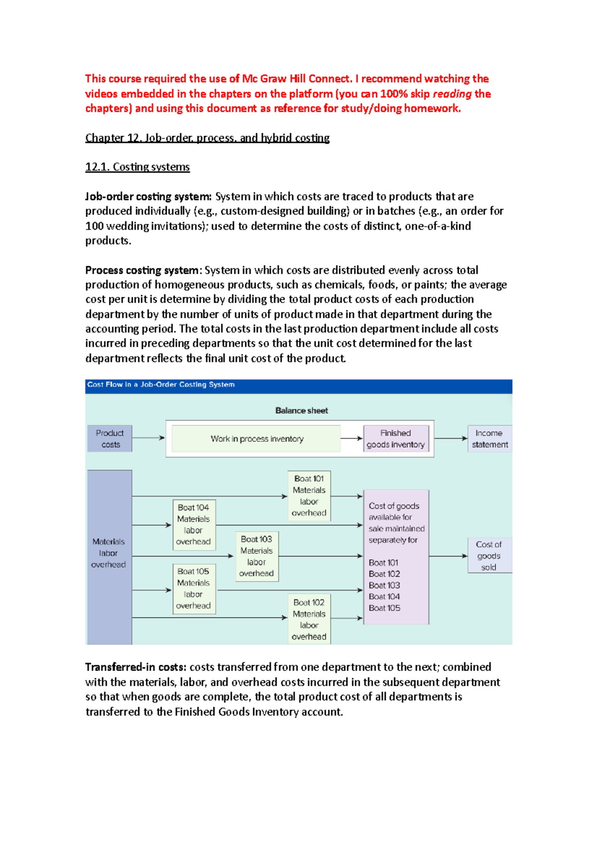 2021 Managerial Accounting Acct6012 81 Chapter 12 Notes This Course