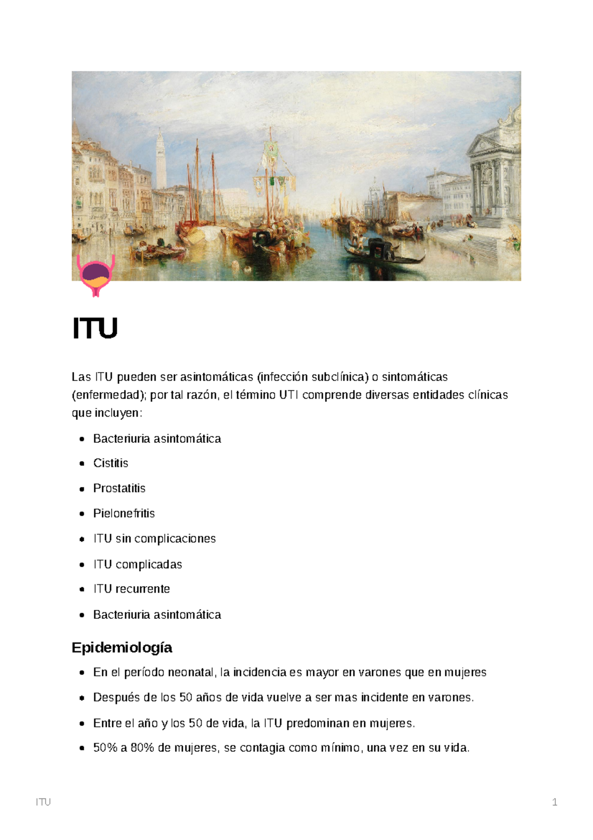 ITU - Resumen ITU - Medicina Interna de Harrison - 2 Volumes - 20.ed ...