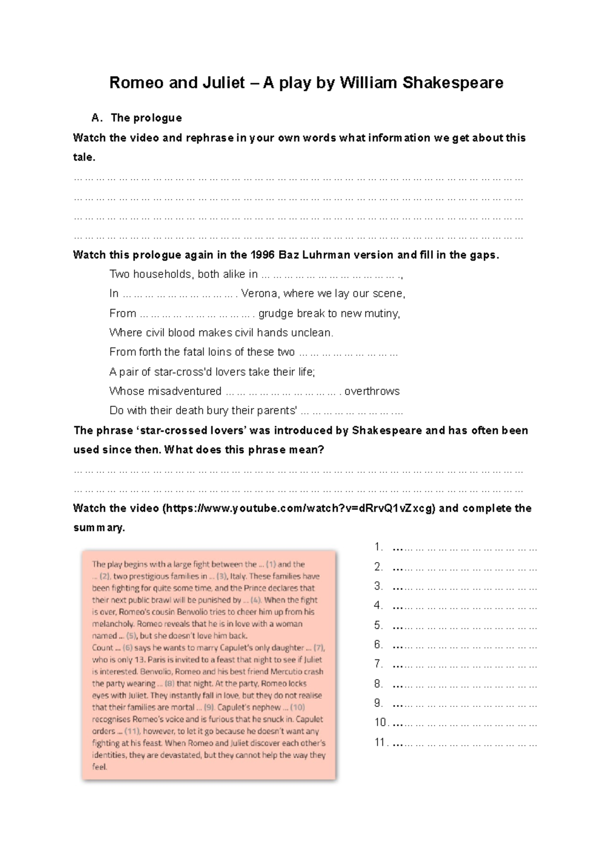Romeo and Juliet - boek -Engels - Romeo and Juliet – A play by William ...