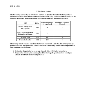 4-1 Piece Pick - Allocating Space (handout) - Layout and Organization ...