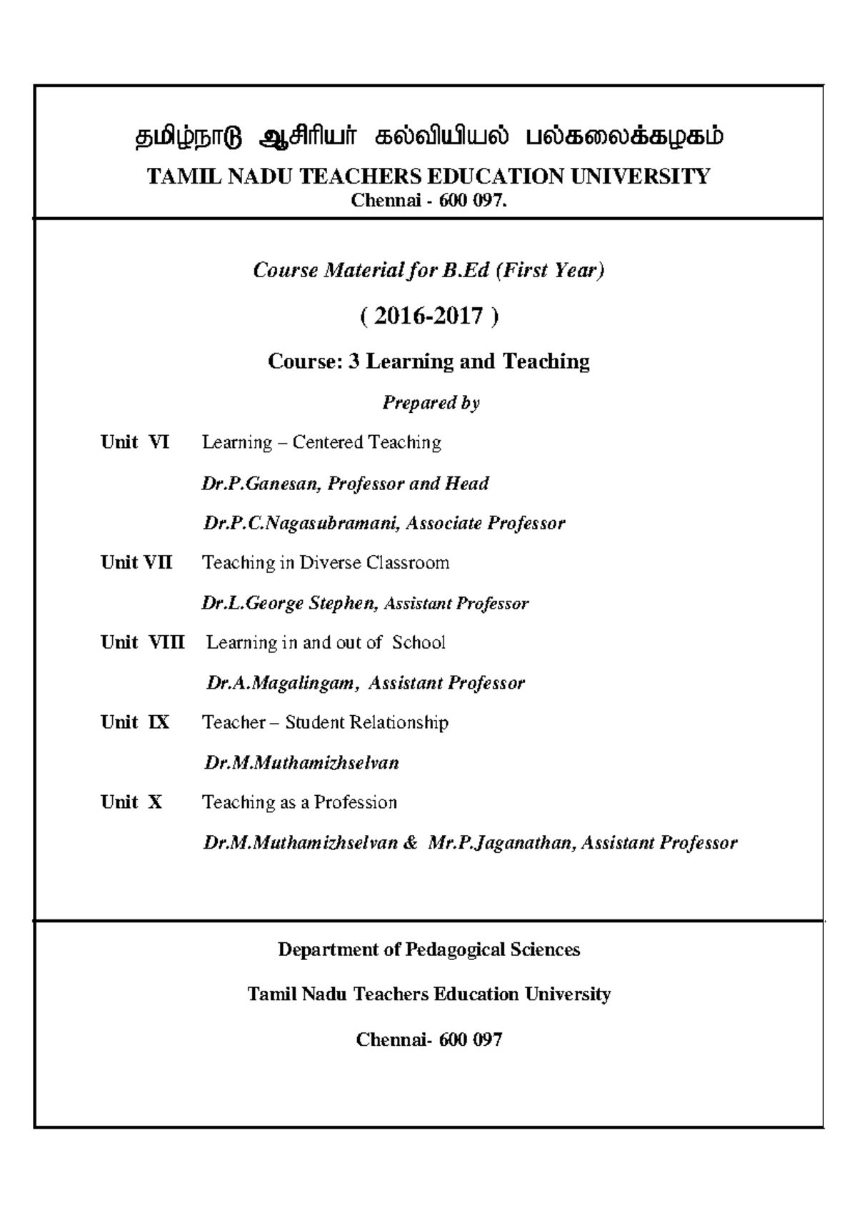 13-Teaching and Learning 6 to 10 UNIT - jkpo;ehL Mrphpah; fy;tpapay; gy ...