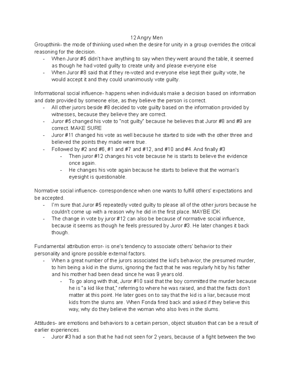 12 Angry Men Term Applications - 12 Angry Men Groupthink- the mode of ...