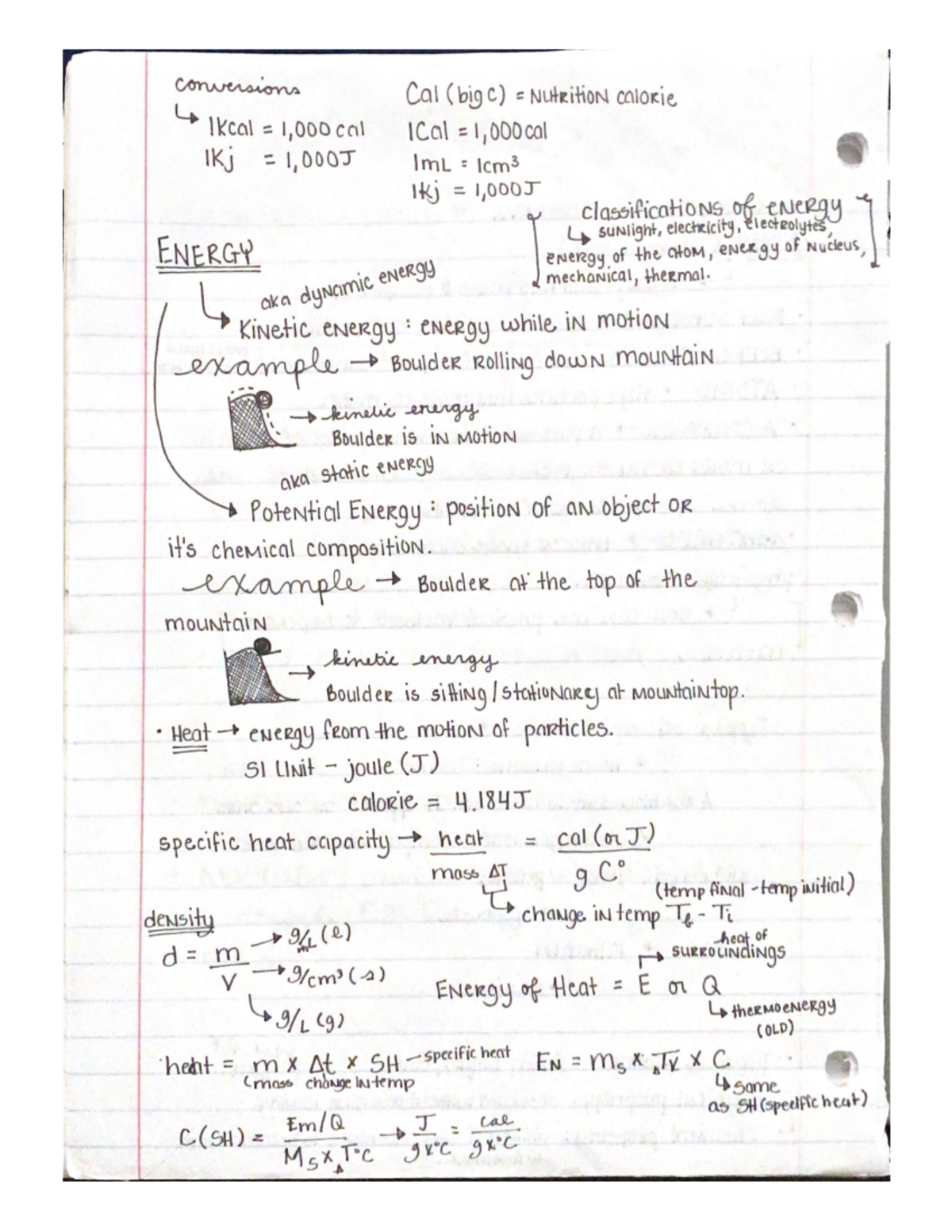 Notes on Energy - CHM1032 - Studocu