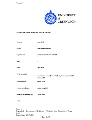 [Solved] early indicators of physical and mental health deterioration ...