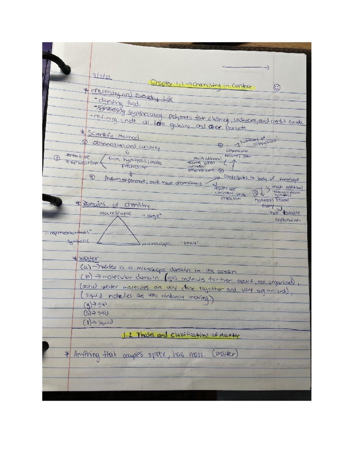 CHE 201 Chapter 1 Video Notes (09 5 22) - Diya N. Patel ) - CHE 201 ...