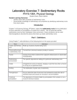 Lab Exercise 11 - Laboratory Exercise 11: Earthquakes, Part 1 PHYS-106A ...