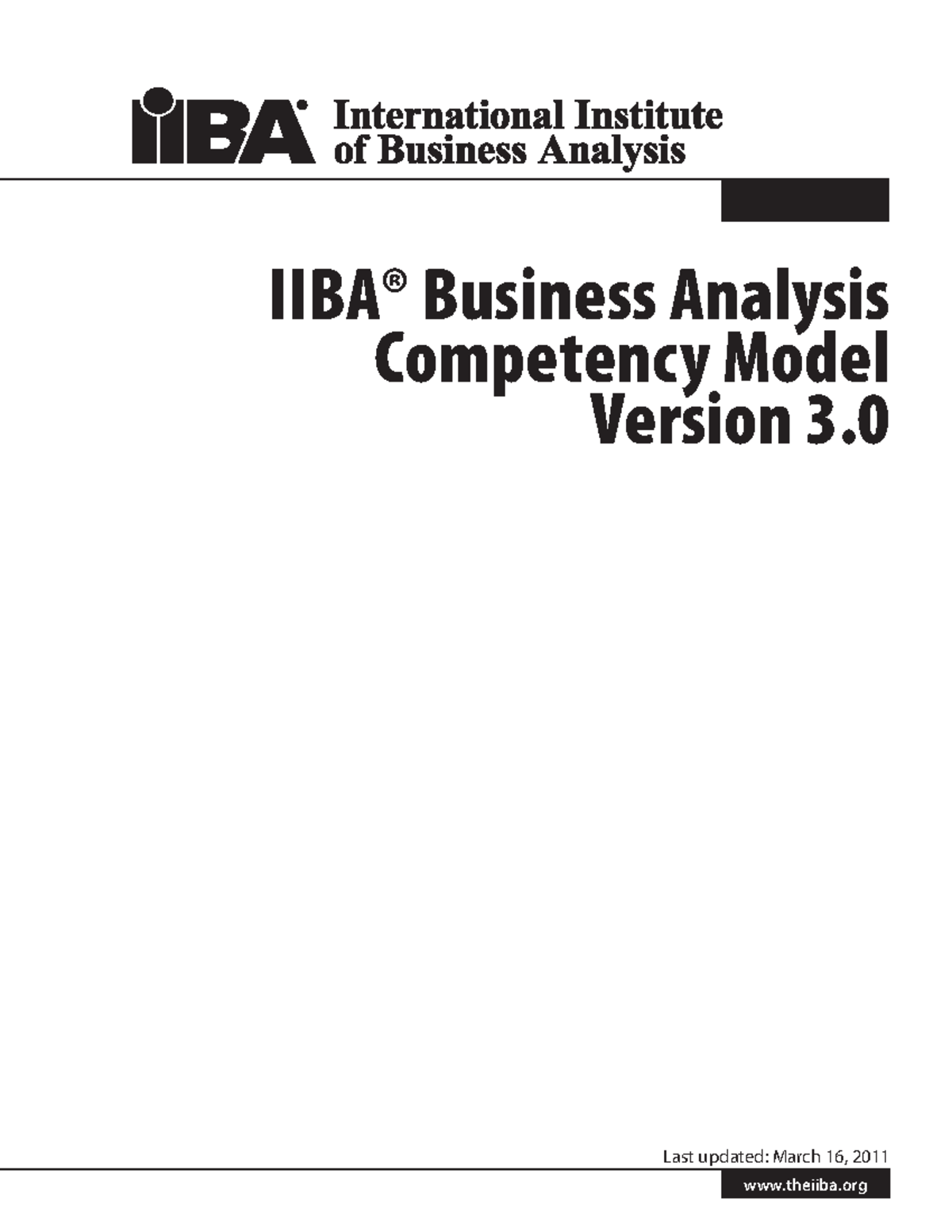 IIBA® Business Analysis Competency Model Version 3.0 ( PDFDrive ) - A ...