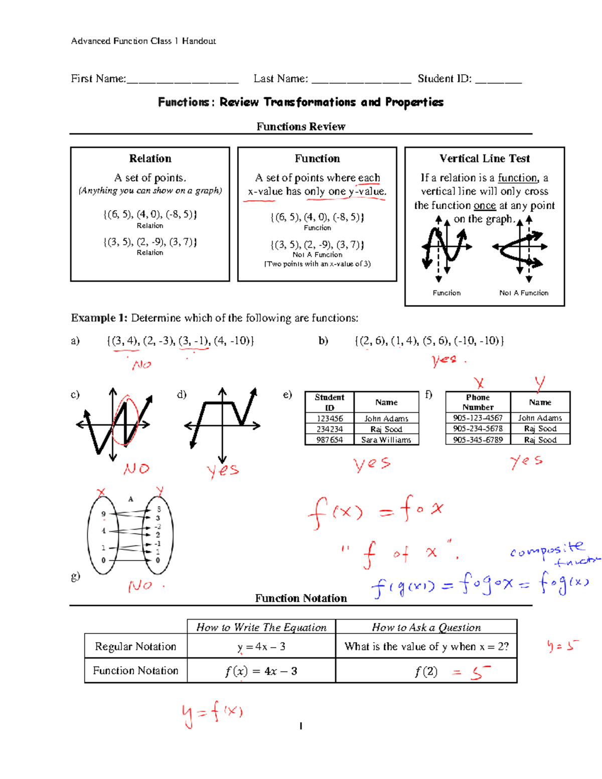 Class 01 Advanced Function Handout July 05SOL - First Name ...