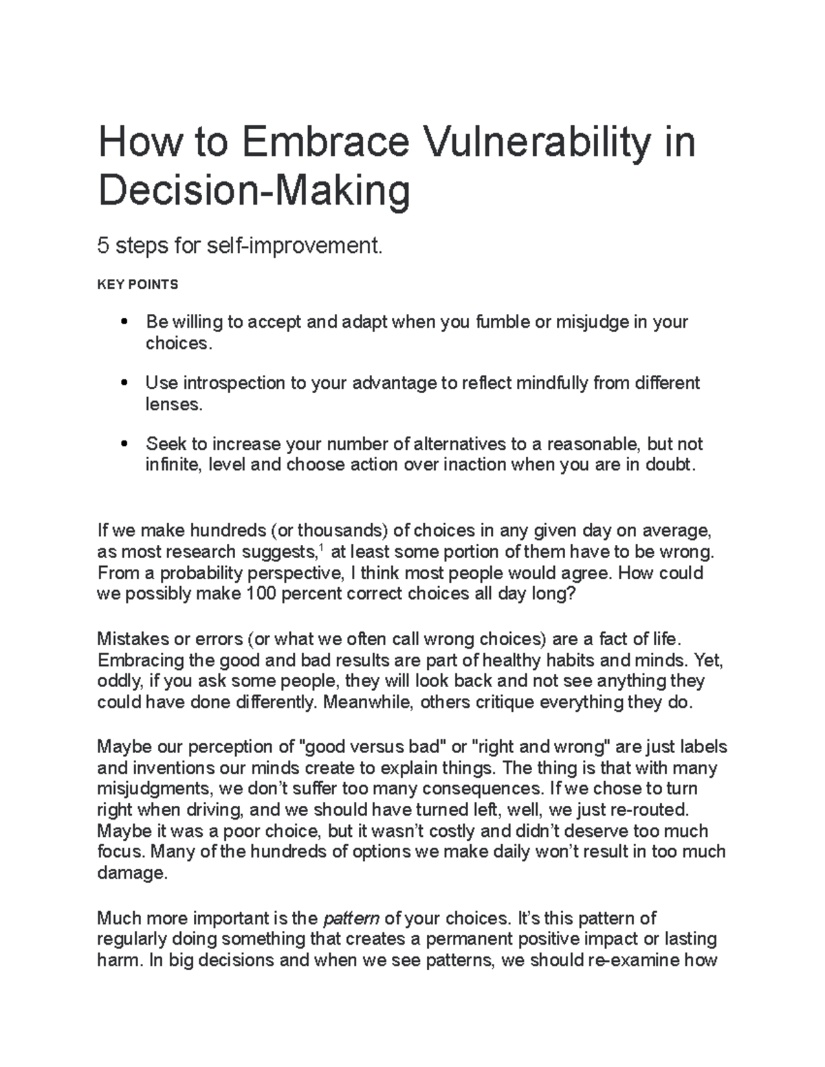 How to Embrace Vulnerability in Decision - How to Embrace Vulnerability ...