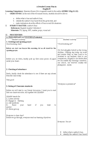 Final revised lesson plan 12 - A DETAILED LESSON PLAN IN TRENDS ...