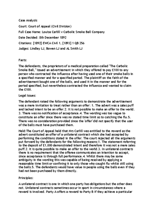 Contract Law - Problem question Answer. - Word count: 1385 The scenario ...