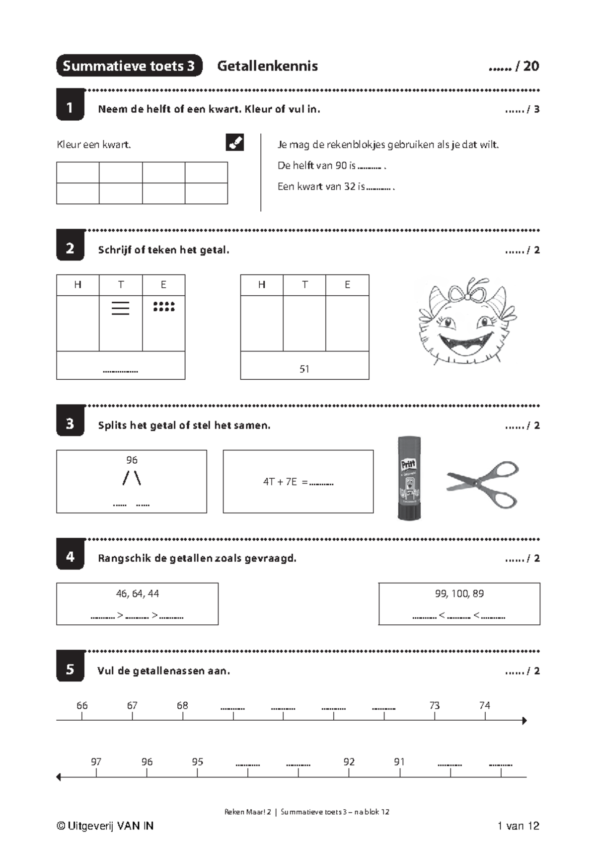 Reken Maar 2 Summatieve toets 3 Summatieve toets 3 - Summatieve toets 3 ...