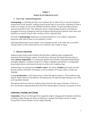 Chapter 2- Reading Notes ( Culture) - Chapter 2 CULTURE What is Culture ...