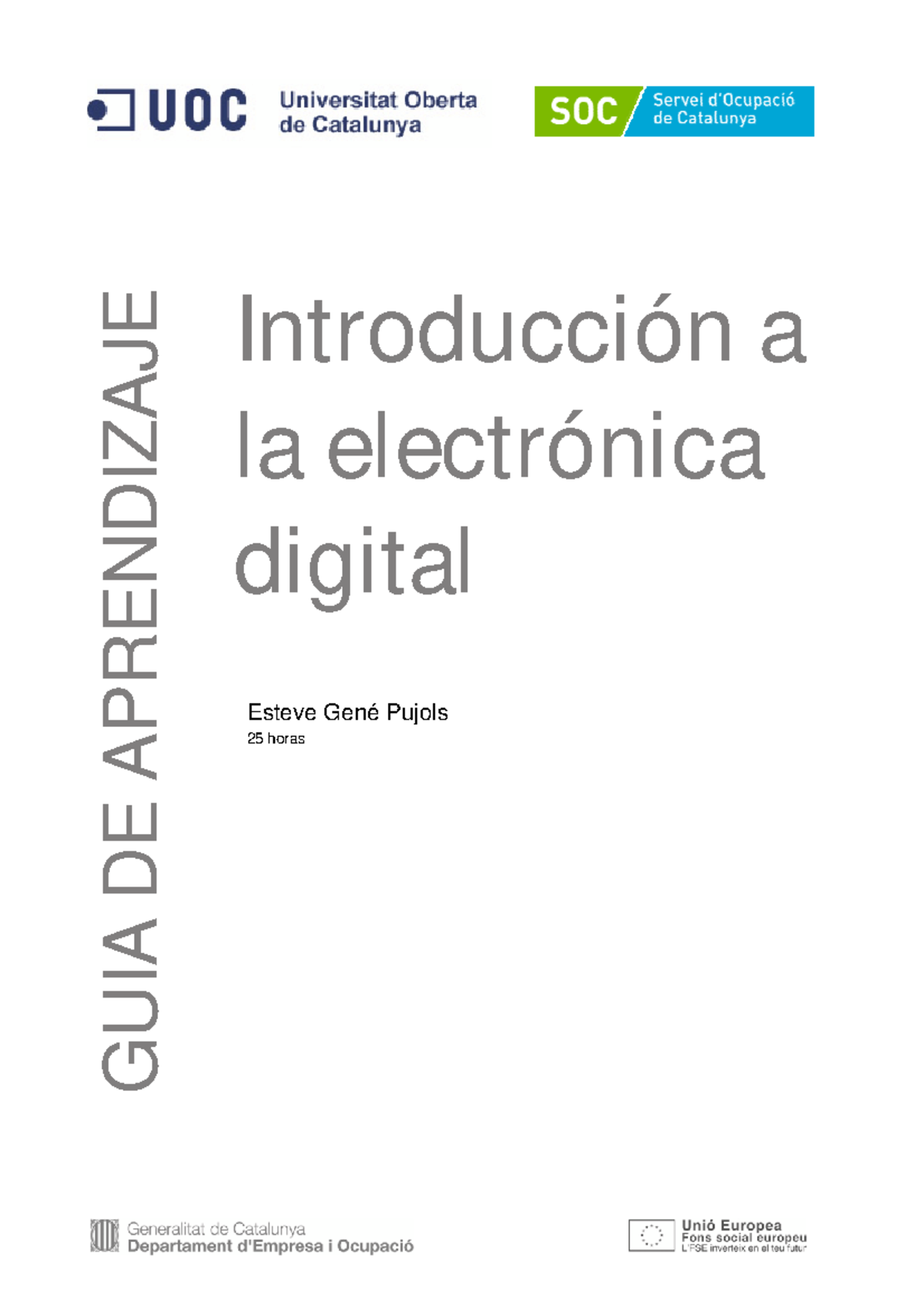 Introducción a la electrónica digital Portada - GUIA DE APRENDIZAJE ...