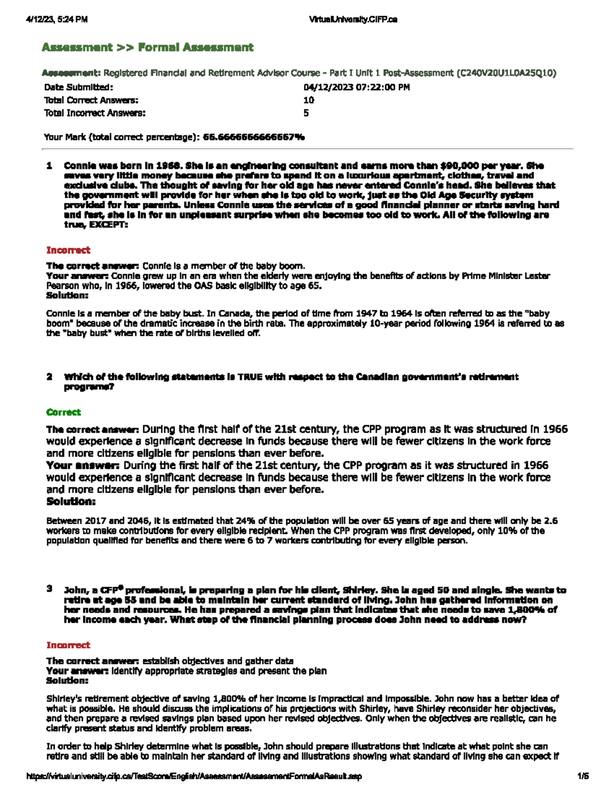Unit 1- assessment - MGFC20 - Studocu