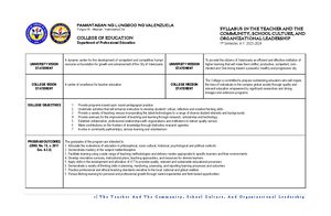 Profed 06 Task 1 - Definition of Curriculum - A Lesson Plan in ...