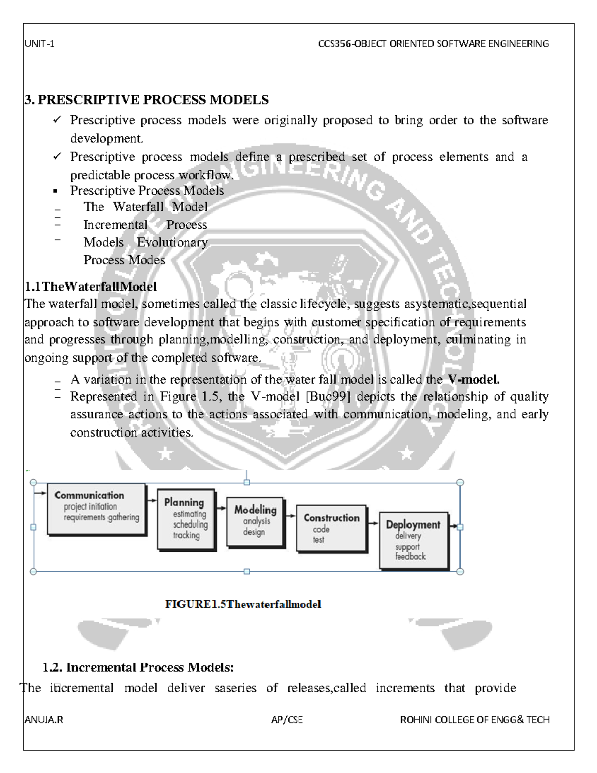Rohini 42891760940 - Nnkkk - 3. PRESCRIPTIVE PROCESS MODELS ...