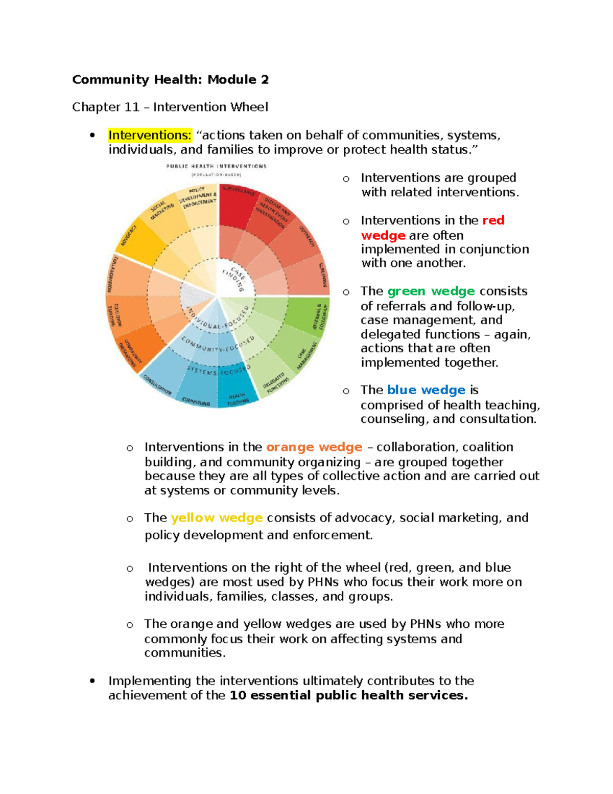 module 2 learning guide - Community Health: Module 2 Chapter 11 ...