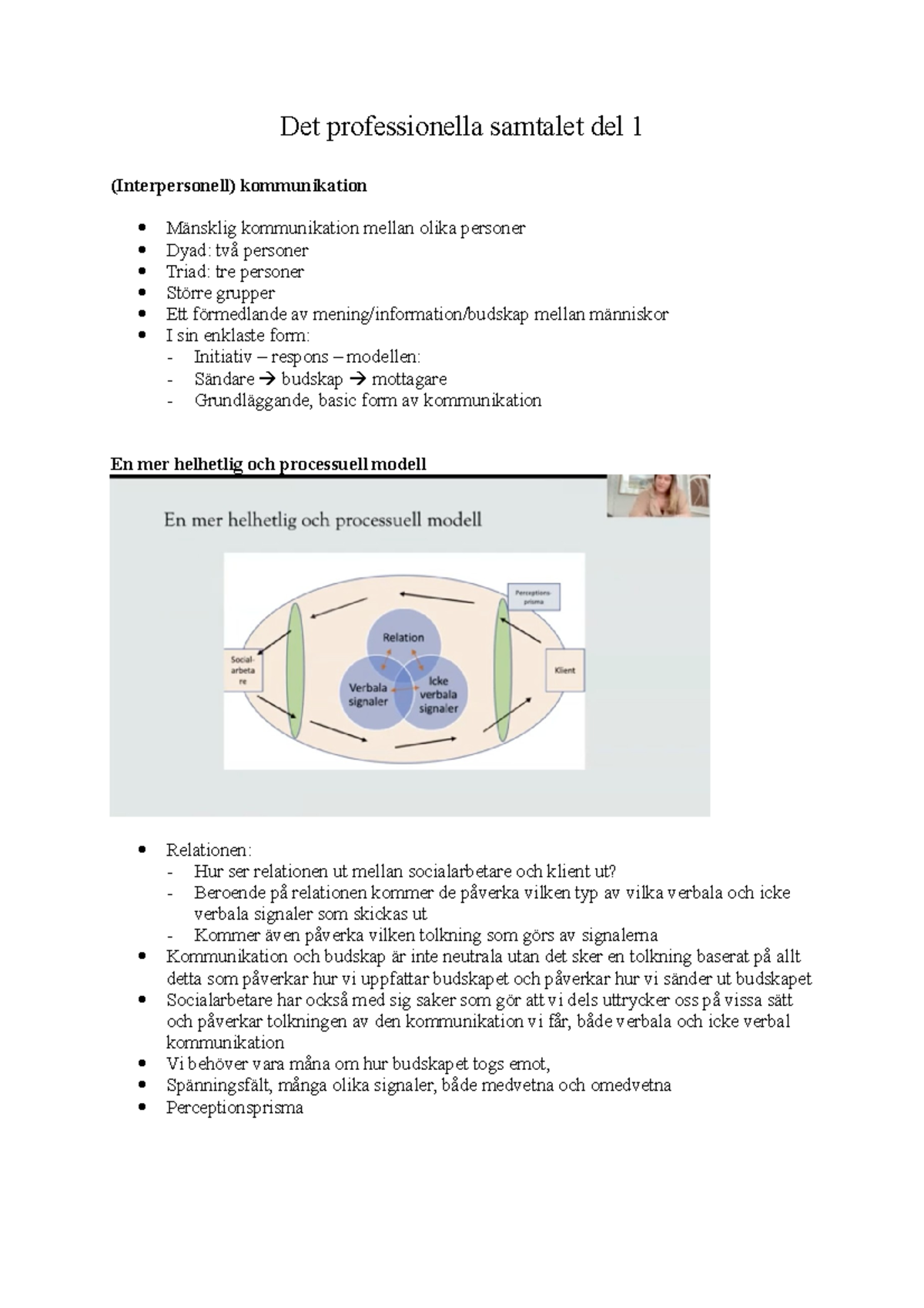 Det professionella samtalet del 1 SQ4131 - Det professionella samtalet ...