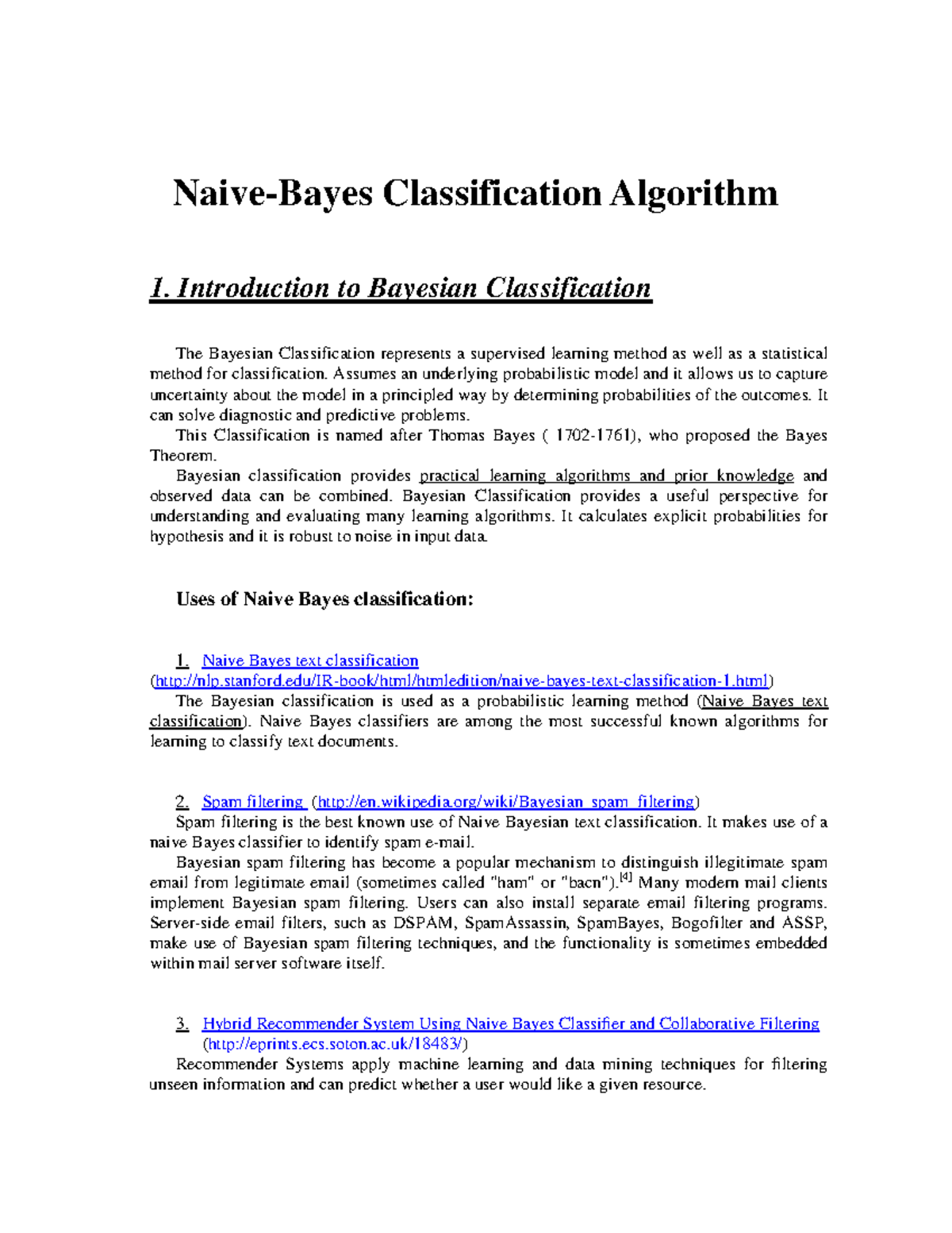 Lab4-Naive Bayes - notes - StuDocu