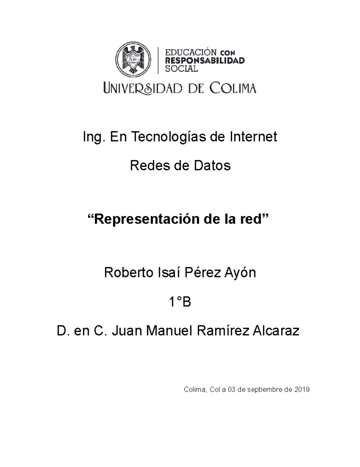 Representacion de una red - Ing. En Tecnologías de Internet Redes de ...