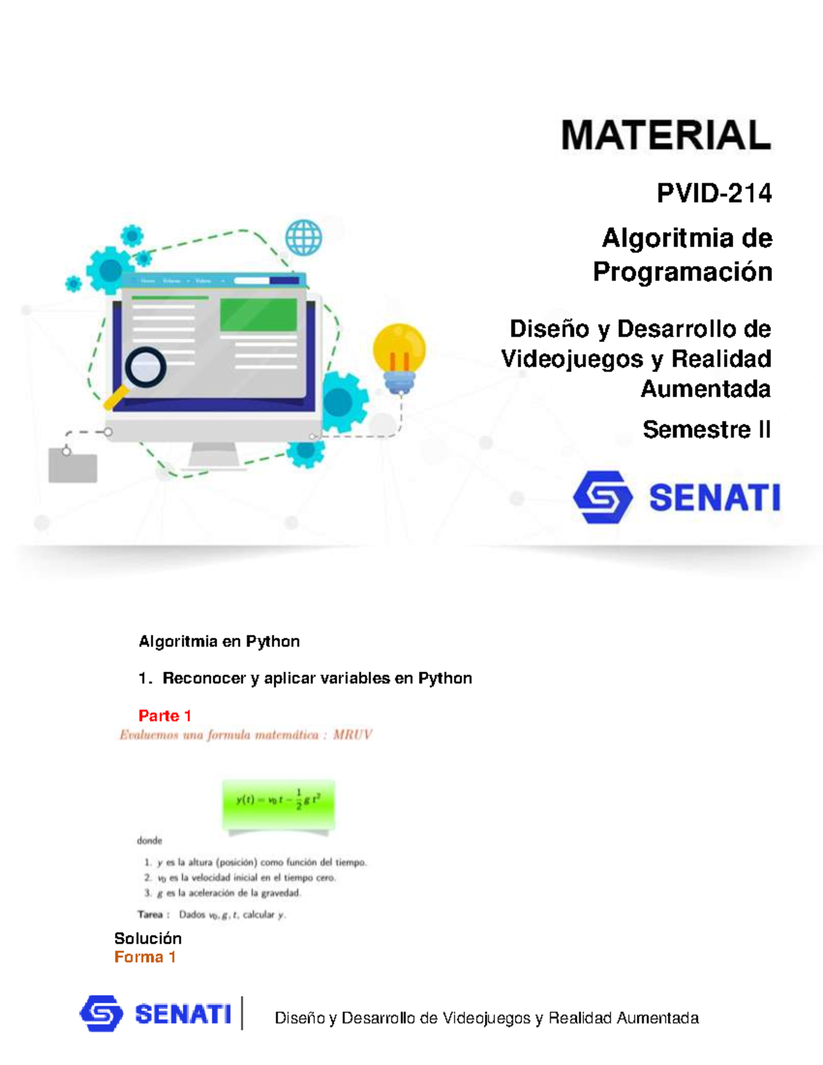 PVID-214 Material - Algoritmia de programación - Algoritmia en Python Reconocer y aplicar ...