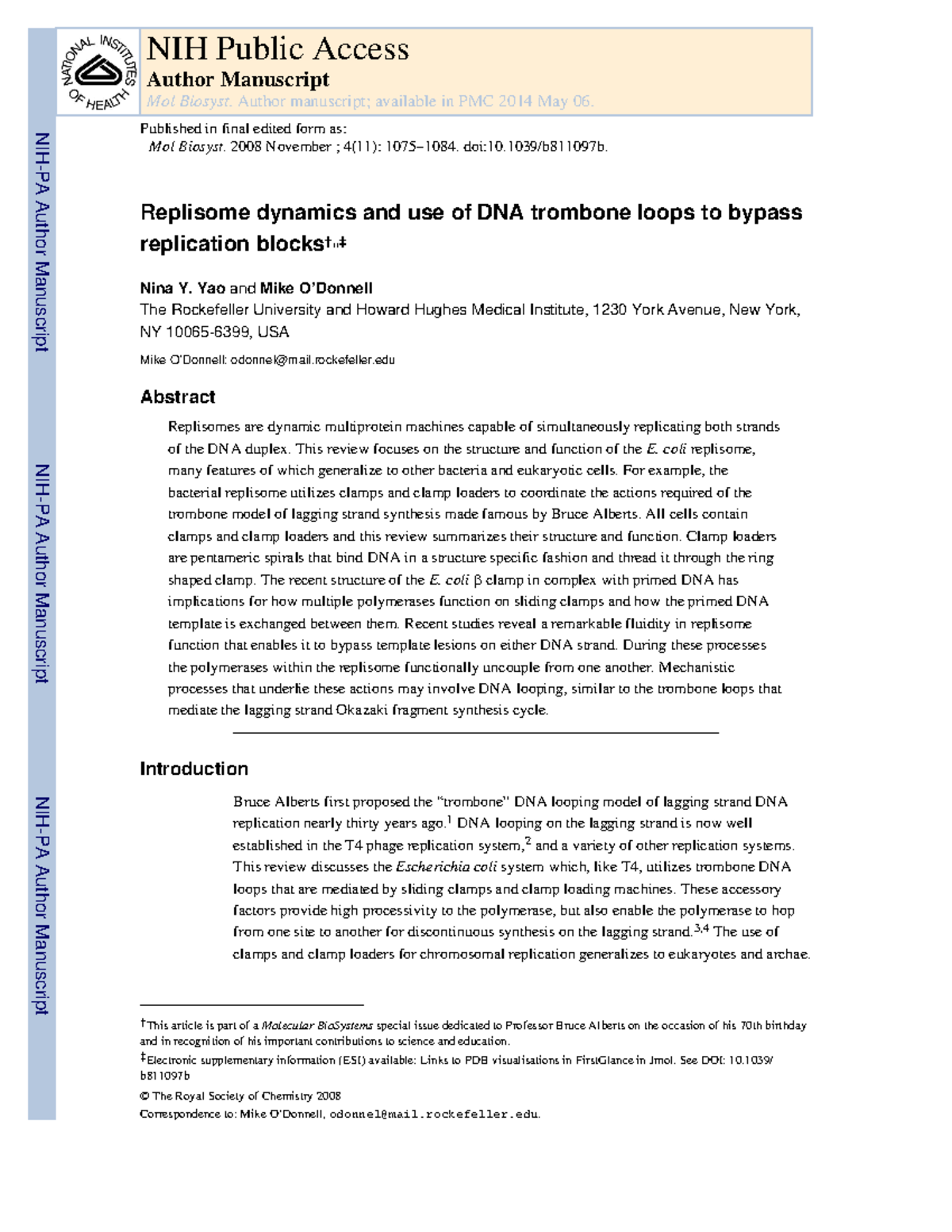 DNA Replication f3cc324c6da8046827 db2b27714 eaf41 - Replisome dynamics ...