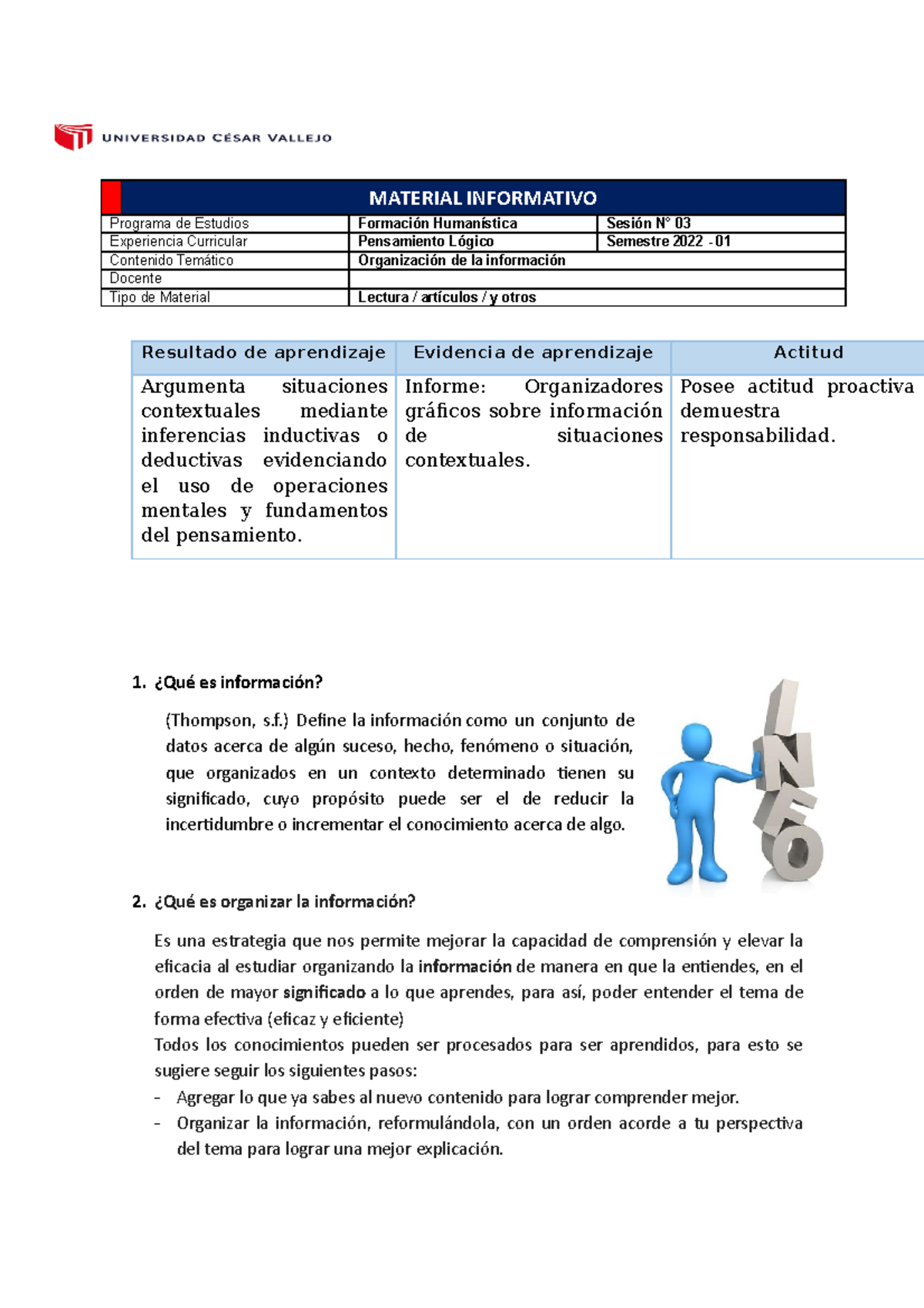 Material informativo N° 3 Inferencias inductivas e deductivas ...