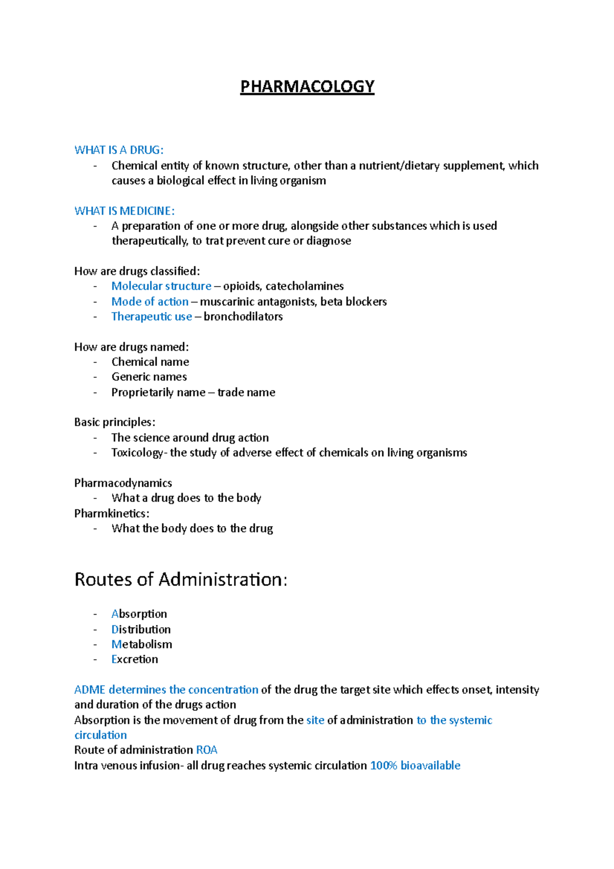 Pharmacology ie iritis ijrij ijr09jw jwr9t - PHARMACOLOGY WHAT IS A ...