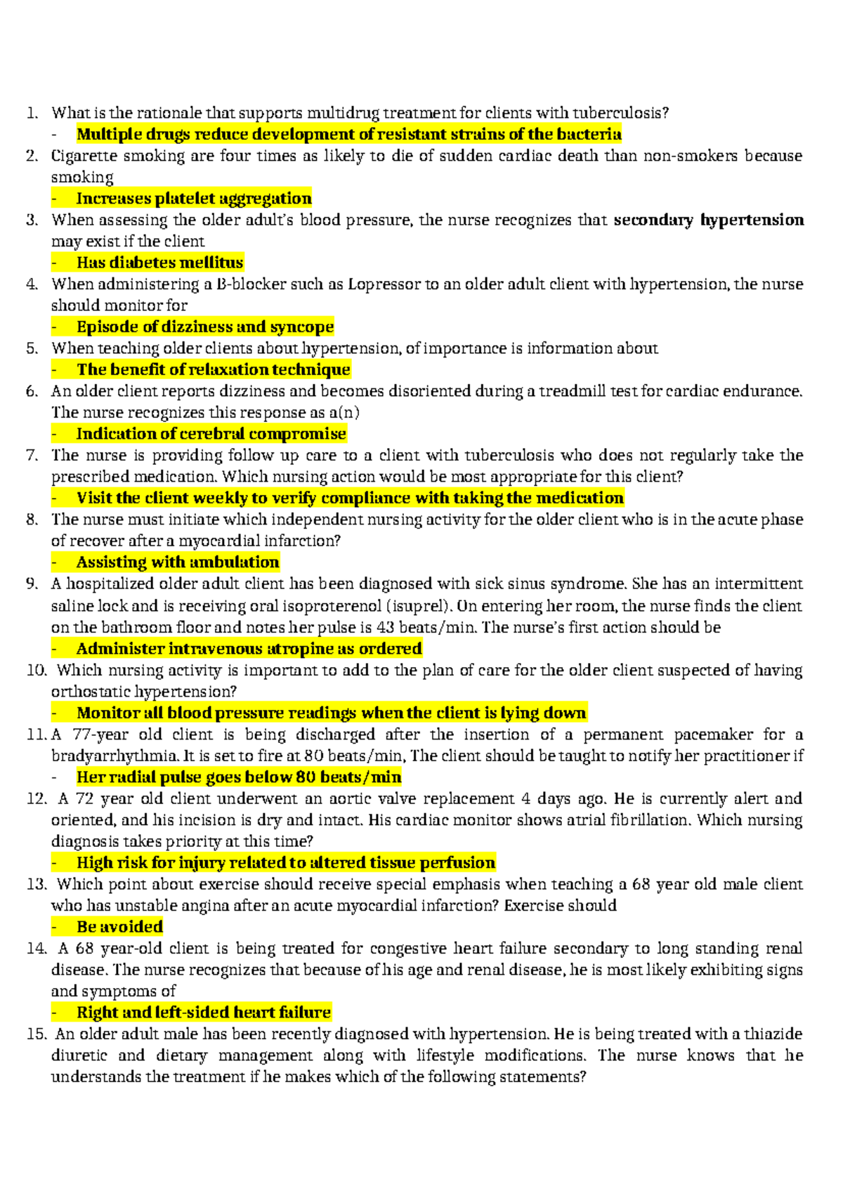 COA- Sample- Questions - What is the rationale that supports multidrug ...