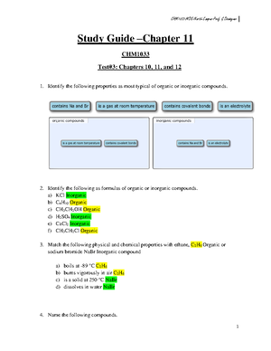 Chm1033 ch - TEACHER NAME: giselle domiguez - IM 1033 Chapter 14 ...