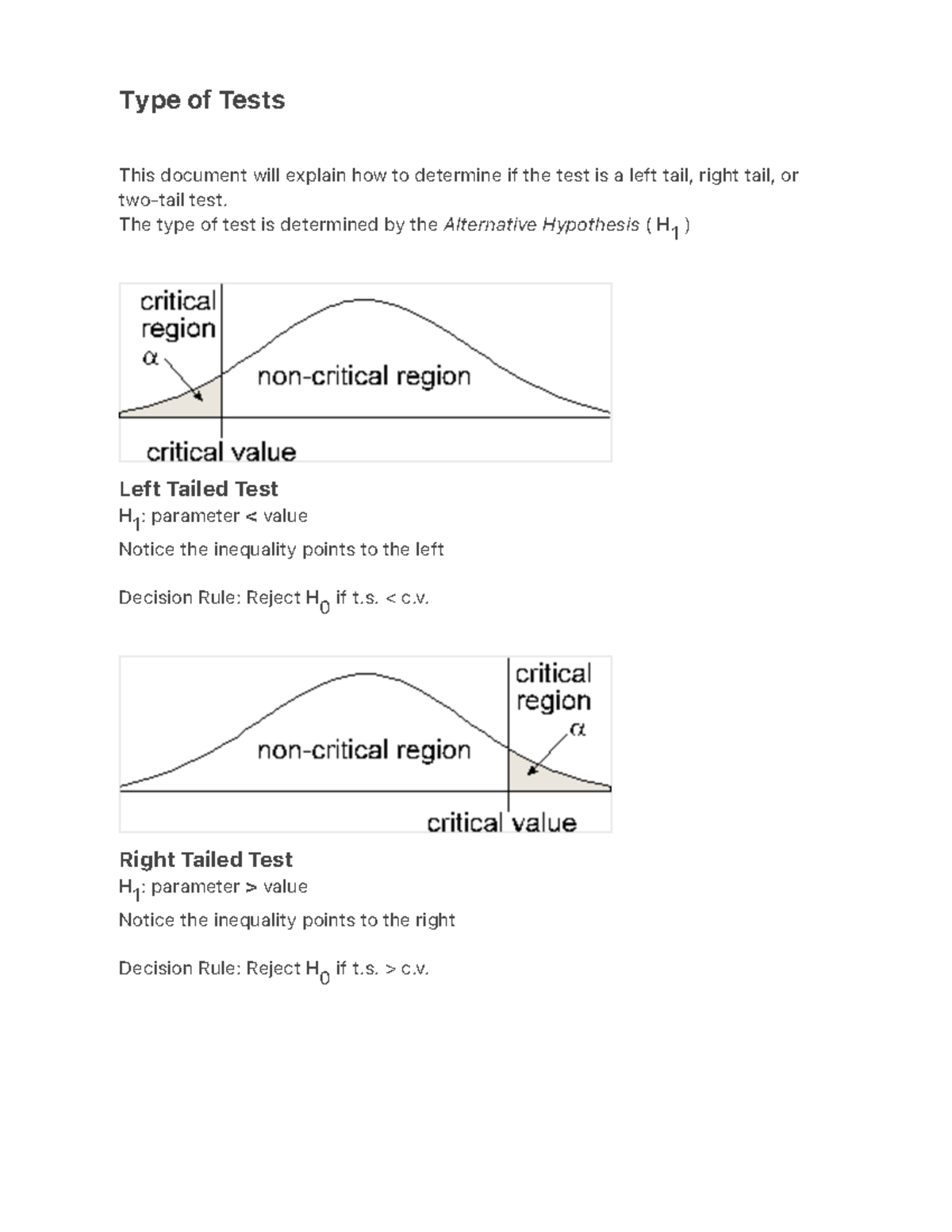 Type of Tests - Type of Tests This document will explain how to ...