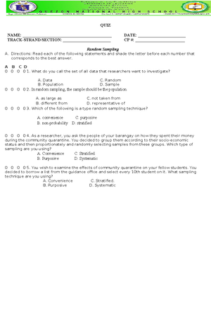 Senior High School - Reading and Writing - Week 8 - Reading and Writing ...