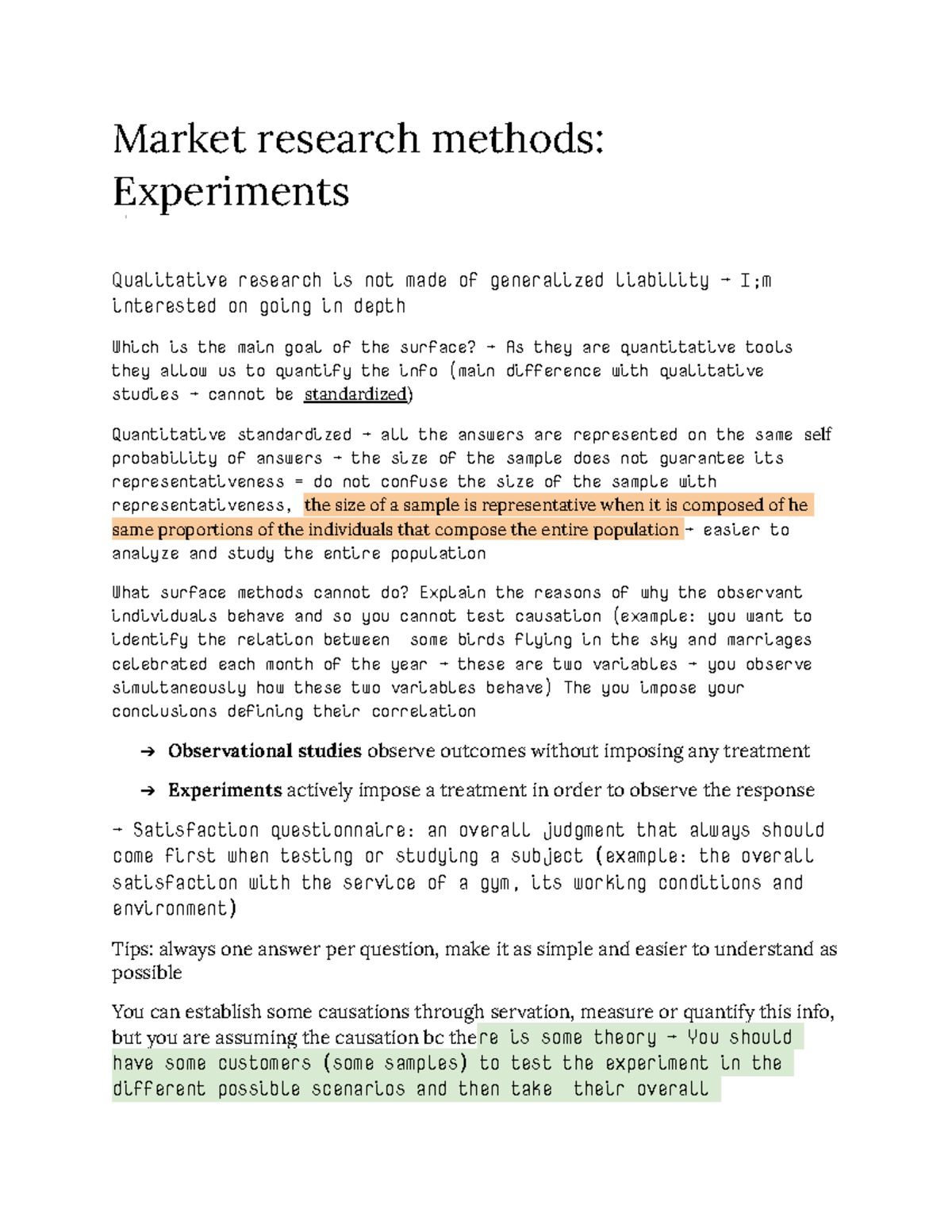 Market research methods: Experiments - Market research methods ...